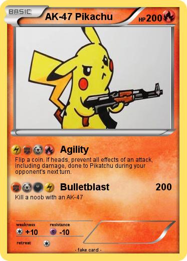 Pokémon AK 47 Pikachu 8 8 - Agility - My Pokemon Card