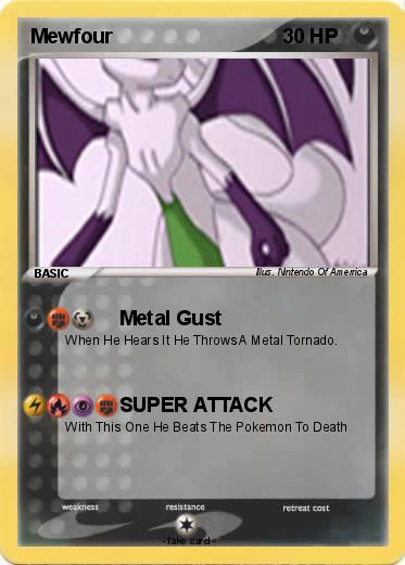 Pokémon Mewfour 127 127 - Metal Gust - My Pokemon Card