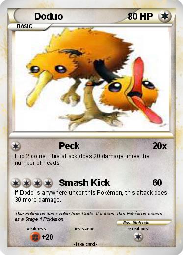 Pokémon Doduo 36 36 - Peck - My Pokemon Card