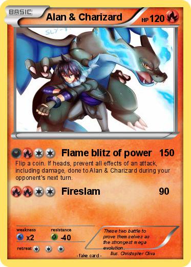 Pokémon Alan Charizard - Flame blitz of power - My Pokemon Card