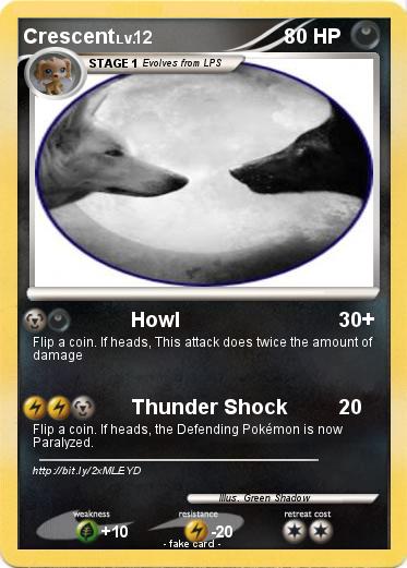 Pokémon Crescent 7 7 - Howl - My Pokemon Card