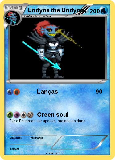 Pokémon Undyne the Undyng - Lanças - My Pokemon Card