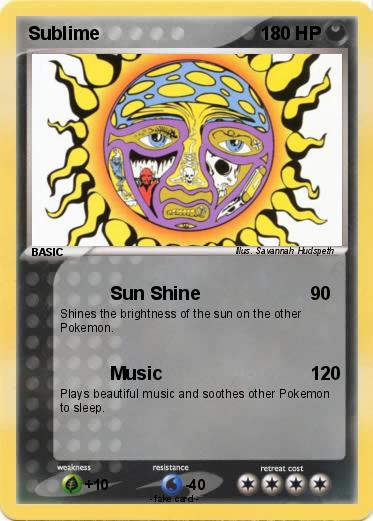 Pokémon Sublime 4 4 - Sun Shine - My Pokemon Card