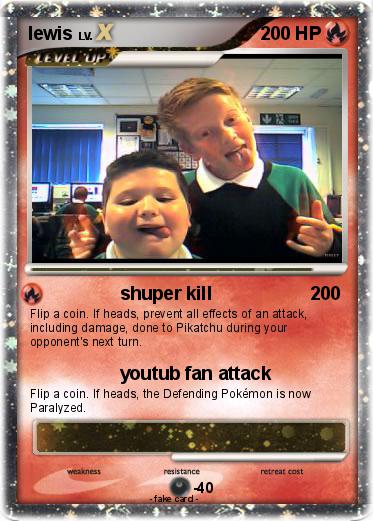 Pokémon lewis 95 95 - shuper kill - My Pokemon Card