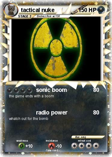 Pokémon tactical nuke 5 5 - sonic boom - My Pokemon Card