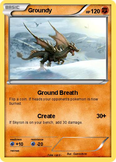 Pokémon Groundy - Ground Breath - My Pokemon Card