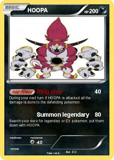 Pokémon HOOPA 511 511 - Ring play - My Pokemon Card