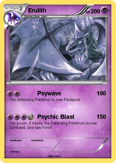Pokémon Erulith - Psywave - My Pokemon Card