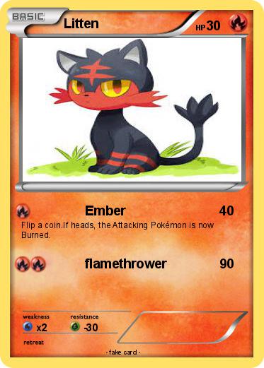 Pokémon Litten 112 112 - Ember - My Pokemon Card