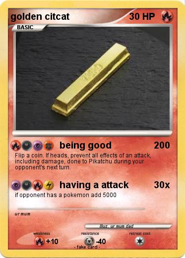 Pokémon golden citcat - being good - My Pokemon Card
