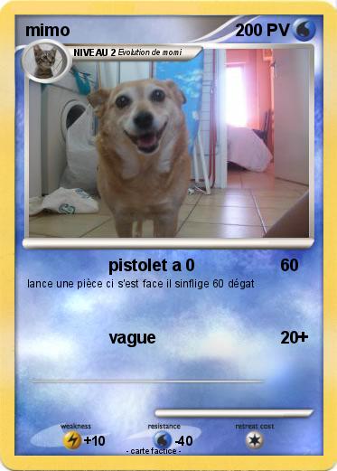 Pokémon mimo 14 14 - pistolet a 0 - Ma carte Pokémon