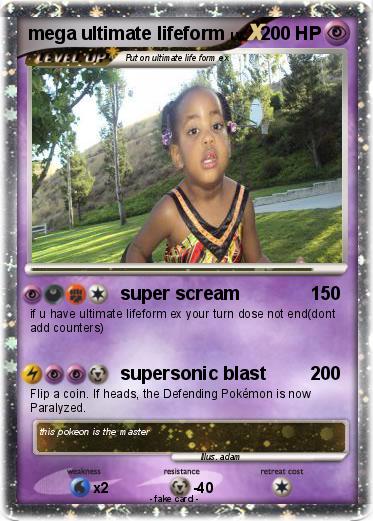Pokémon mega ultimate lifeform - super scream - My Pokemon Card