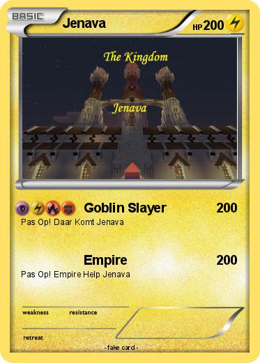 Pokémon Jenava 3 3 - Goblin Slayer - My Pokemon Card