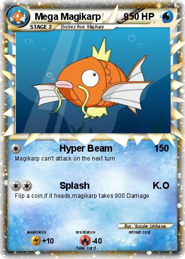 Pokémon Mega Magikarp 9 9 - Hyper Beam - My Pokemon Card