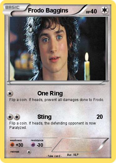Pokémon Frodo Baggins 26 26 - One Ring - My Pokemon Card