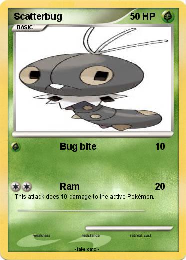 Pokémon Scatterbug 3 3 - Bug bite - My Pokemon Card