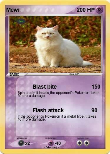 Pokémon Mewi - Blast bite - My Pokemon Card