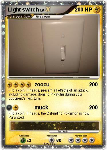 Pokémon Light switch 2 2 - zoocu - My Pokemon Card