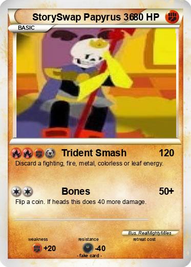 Pokémon StorySwap Papyrus 36 36 - Trident Smash - My Pokemon Card