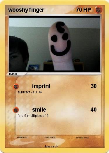 Pokémon wooshy finger - imprint - My Pokemon Card
