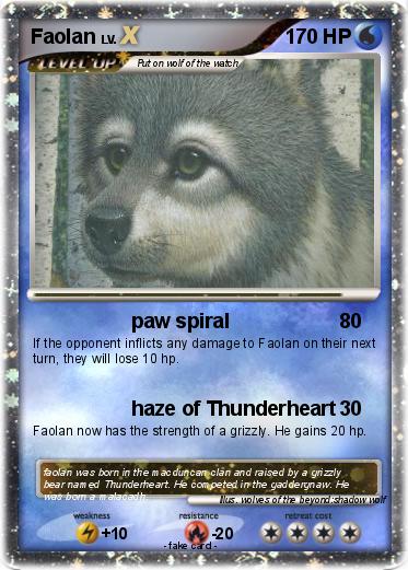 Pokémon Faolan 13 13 - paw spiral - My Pokemon Card