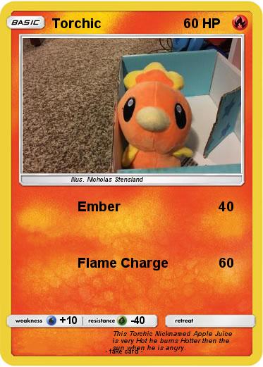 Pokémon Torchic 335 335 - Ember - My Pokemon Card