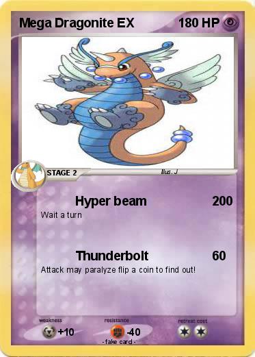Pokémon Mega Dragonite EX 5 5 - Hyper beam - My Pokemon Card