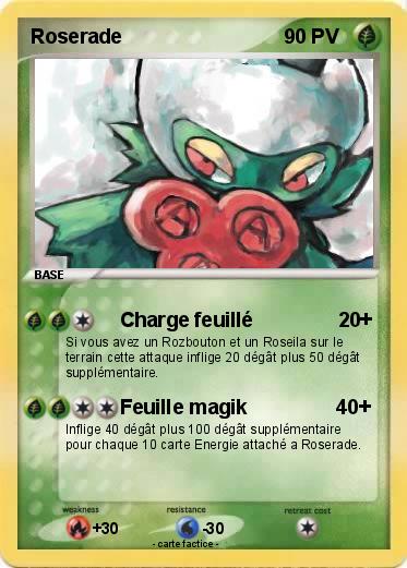 Pokémon Roserade 49 49 - Charge feuillé - Ma carte Pokémon