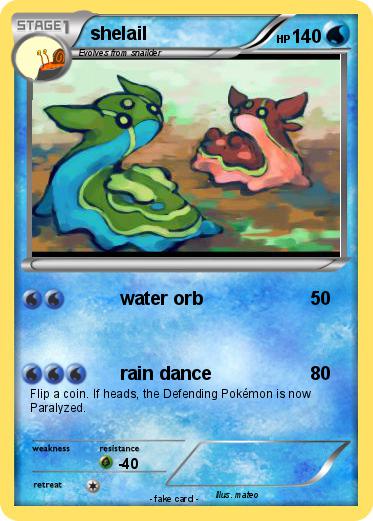 Pokémon shelail - water orb - My Pokemon Card