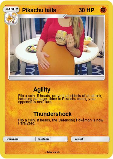 Pokémon Pikachu tails - Agility - My Pokemon Card