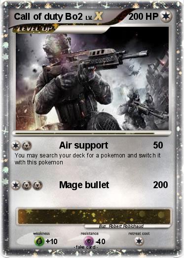 Pokémon Call of duty Bo2 8 8 - Air support - My Pokemon Card