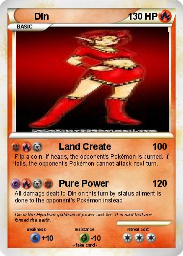 Pokémon Din 50 50 - Land Create - My Pokemon Card