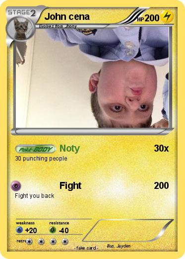 Pokémon John cena 3489 3489 - Noty - My Pokemon Card