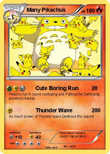 Pokémon Many Pikachus - Cute Boring Run - My Pokemon Card