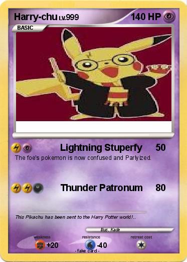 Pokémon Harry chu - Lightning Stuperfy - My Pokemon Card
