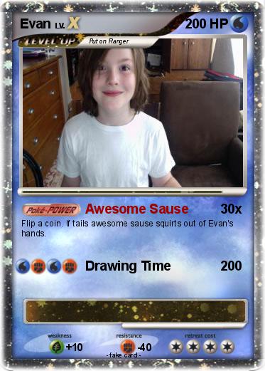 Pokémon Evan 401 401 - Awesome Sause - My Pokemon Card
