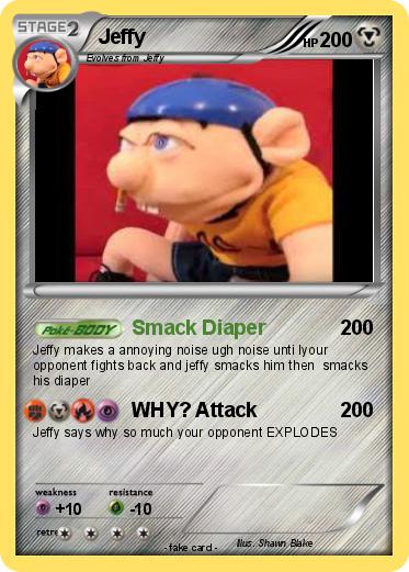 Pokémon Jeffy 38 38 - Smack Diaper - My Pokemon Card