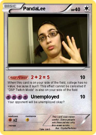 Pokémon PandaLee - 2 + 2 = 5 - My Pokemon Card