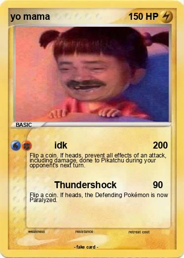 Pokémon yo mama 692 692 - idk - My Pokemon Card
