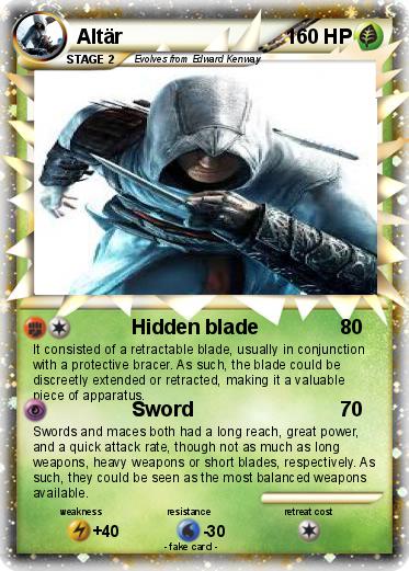 Pokémon Altar 8 8 - Hidden blade - My Pokemon Card