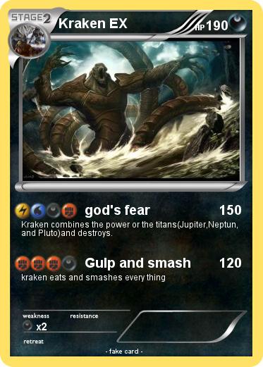 Pokémon Kraken EX 7 7 - god's fear - My Pokemon Card