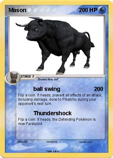Pokémon Mason 312 312 - ball swing - My Pokemon Card