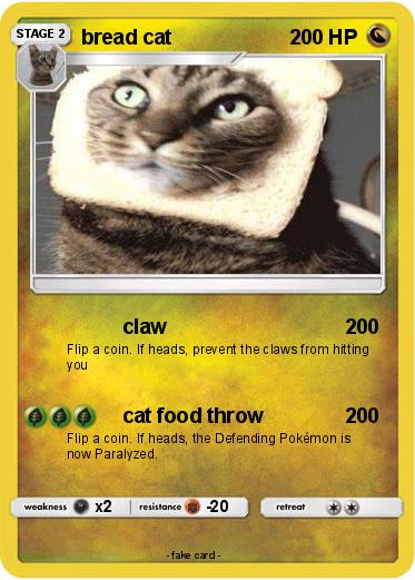 Pokémon bread cat 36 36 - claw - My Pokemon Card