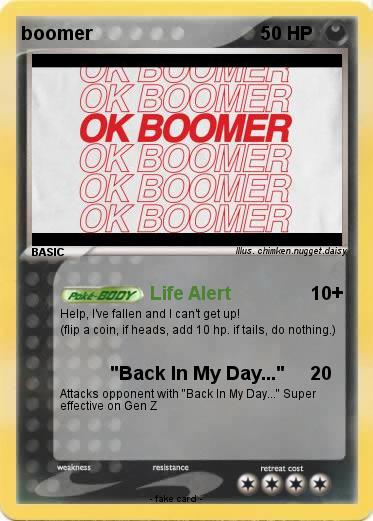 Pokémon boomer 305 305 - Life Alert - My Pokemon Card