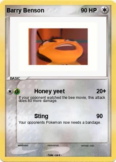 Pokémon Barry Benson 11 11 - Honey yeet - My Pokemon Card