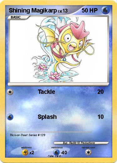 Pokémon Shining Magikarp 4 4 - Tackle - My Pokemon Card