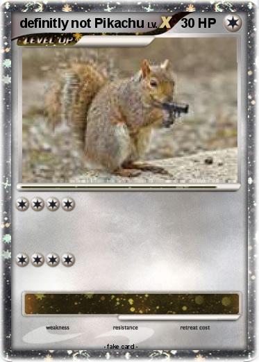 Pokémon definitly not Pikachu - My Pokemon Card
