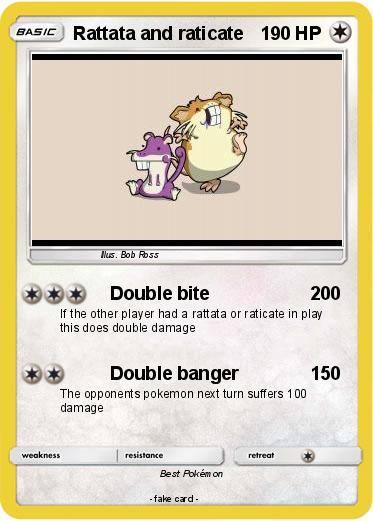 Pokémon Rattata and raticate - Double bite - My Pokemon Card