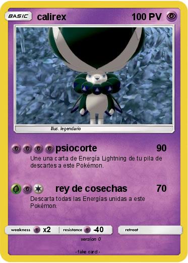 Pokémon calirex - psiocorte - Mi carta pokémon