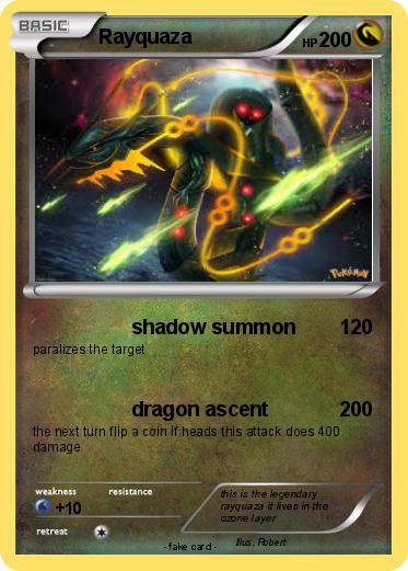 Pokémon Rayquaza 7046 7046 - shadow summon - My Pokemon Card